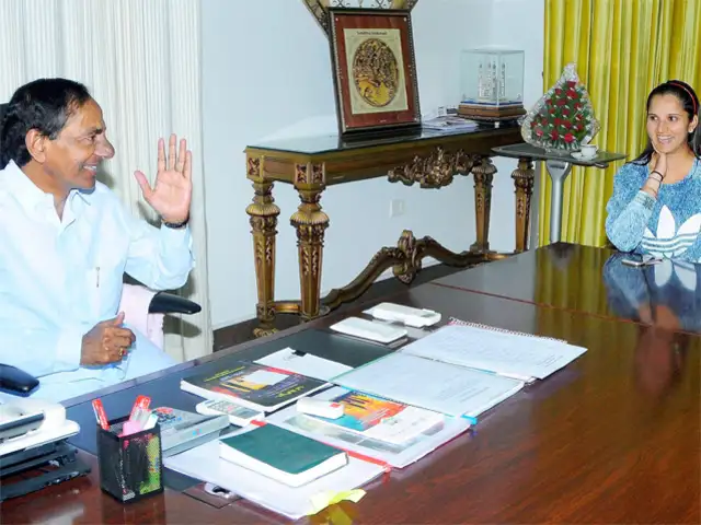 Sania Mirza meets K Chandrashekhar Rao - October 30, 2014 | The ...