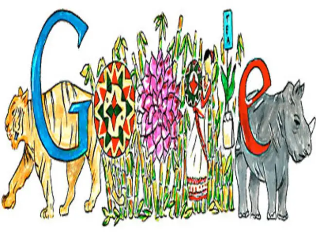 Children's Day: Pune schoolgirl's Google doodle on Assam - The Economic ...