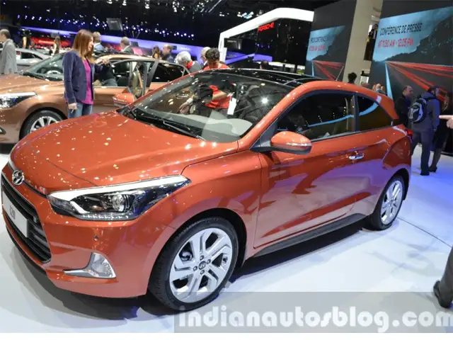 Tangerine Orange - 2015 Hyundai i20 Coupe showcased at Geneva Auto Show ...