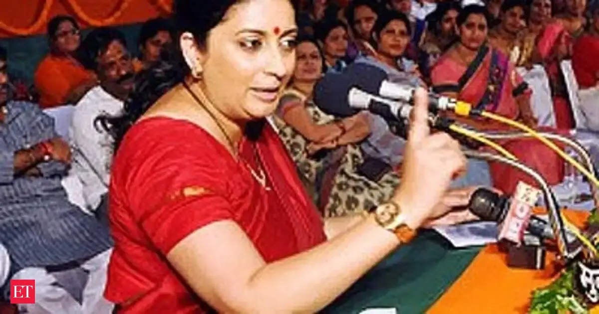 Smriti Irani to attend UNESCO conference in China - The Economic Times