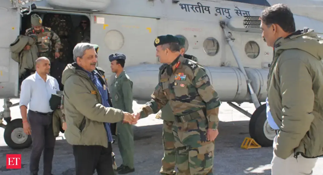 Defence Minister Manohar Parrikar visits J& reviews security situation along LoC - Parrikar ...