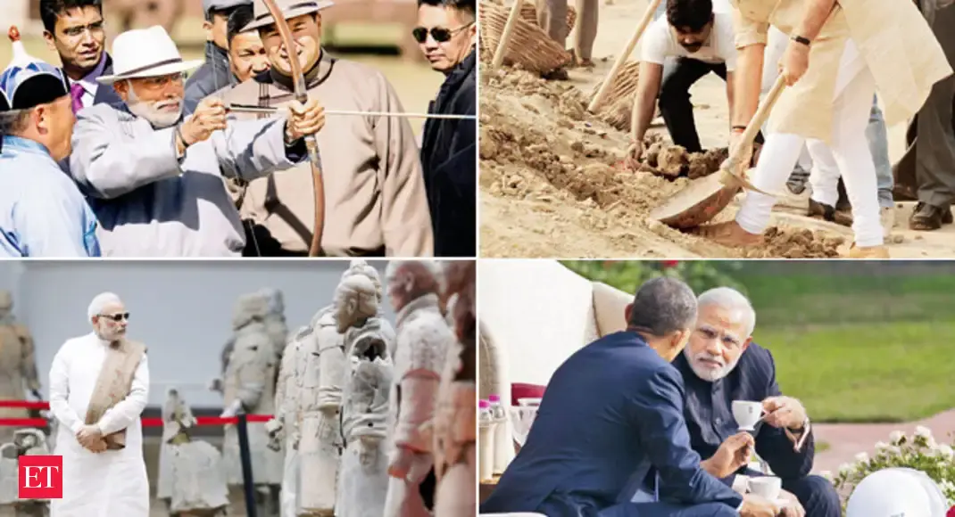 Ganga din - Top 25 pictures of PM Narendra Modi's first year in office ...