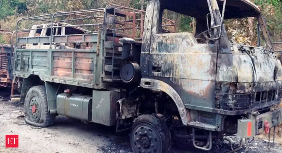 Insurgents attack army vehicle - Manipur attack on Army: Devastating ...