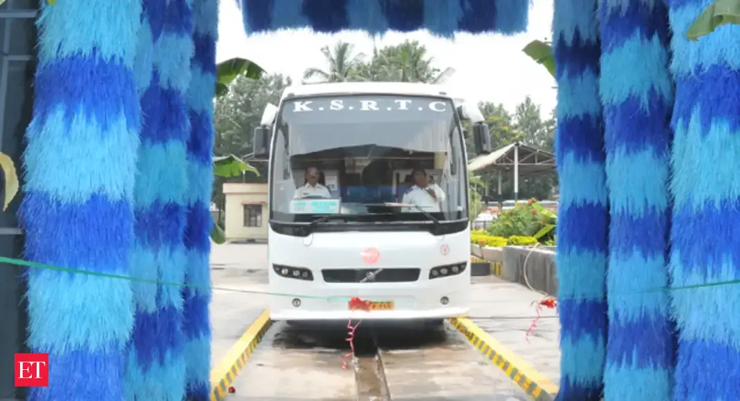 Watch: The washing machine in action - Now, KSRTC buses to get a bath ...