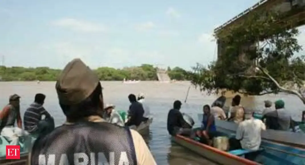 Bridge collapse at Tonala River in Mexico - | The Economic Times