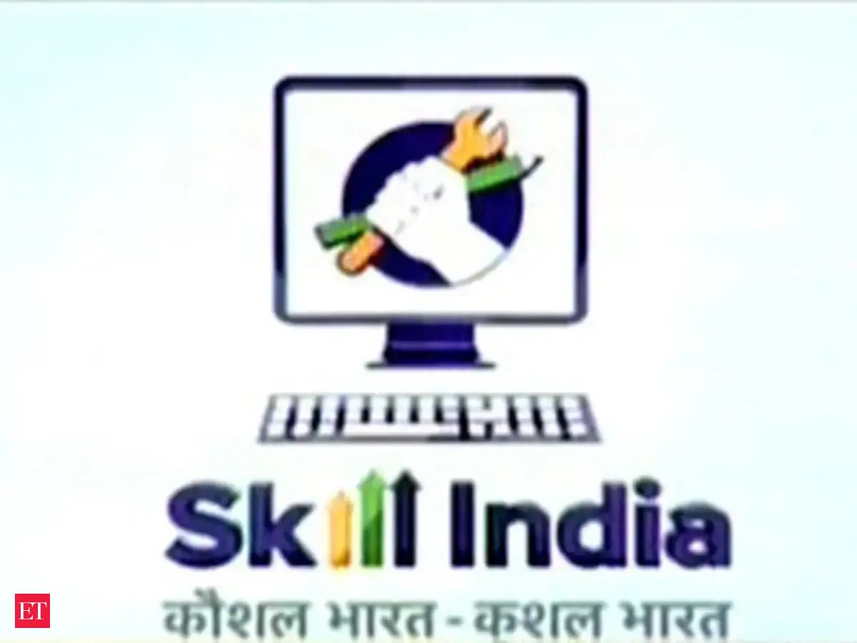 PM Narendra Modi unveils Skill India logo - The Economic Times Video ...