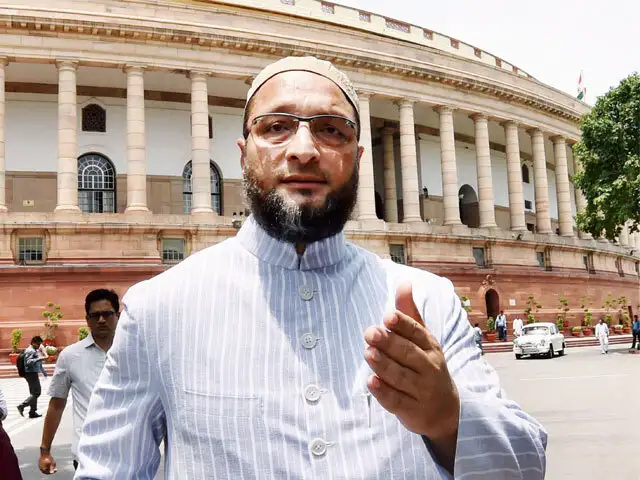 Asaduddin Owaisi at Parliament house - July 24, 2015 | The Economic Times