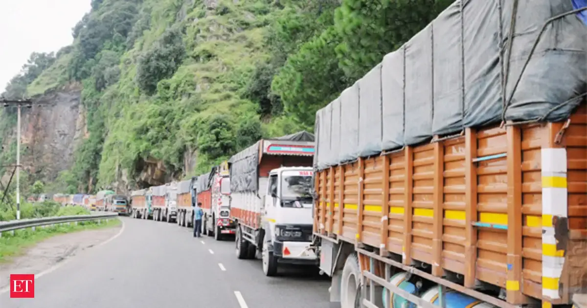 Landslide blocks NH 54, Mizoram's lifeline - The Economic Times