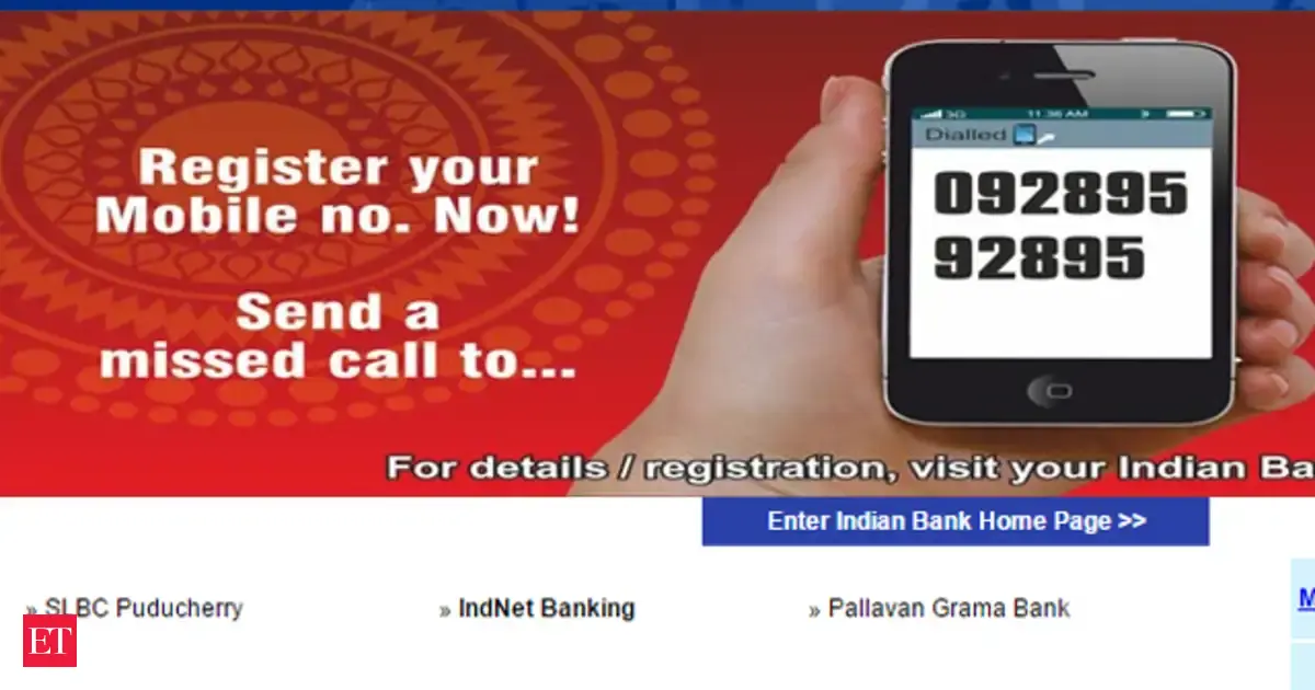 Indian Bank launches IndPay mobile app service - The Economic Times