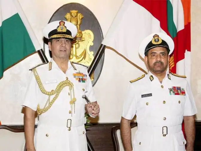 Oman Navy chief Rear Admiral Abdullah Bin Khasim Bin Abdullah Al Raisi ...