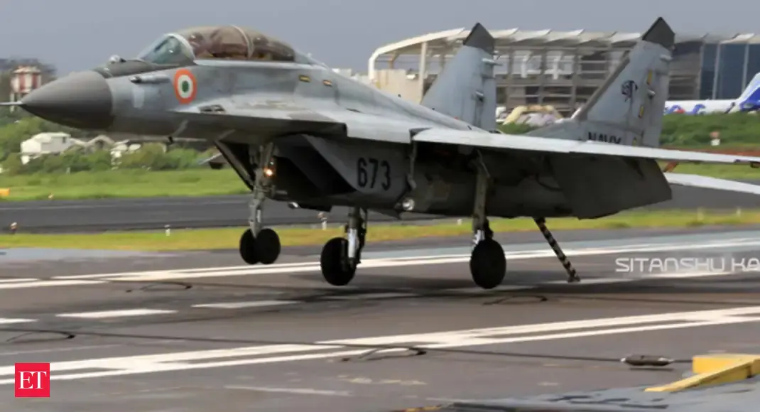 MiG-29K's awesome display of STOBAR ops at INS Hansa - The Economic ...