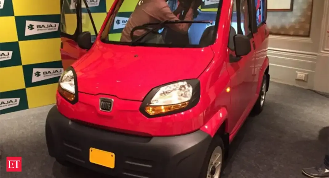Mileage - Bajaj unveils four-wheeler mini passenger vehicle Qute | The ...