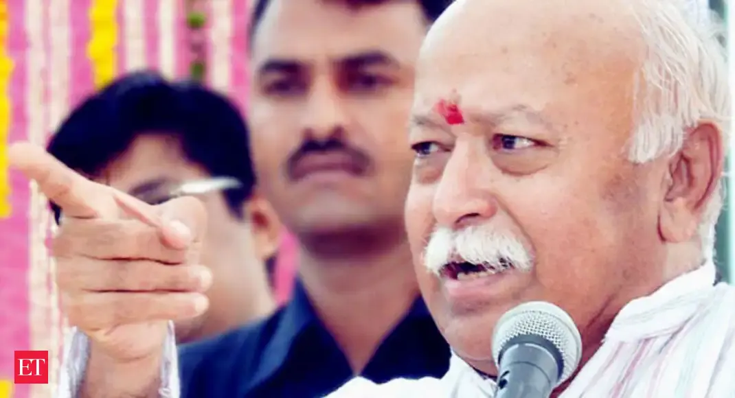 End caste discrimination: RSS chief Mohan Bhagwat - The Economic Times