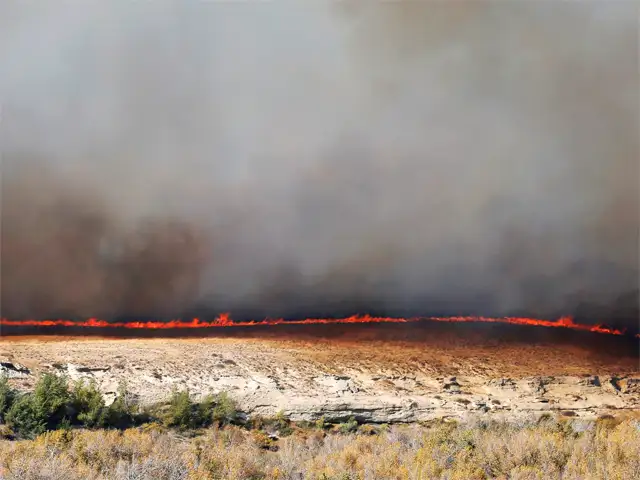 Fast moving grass-fire razes in Evansville; destroys homes - Fast ...