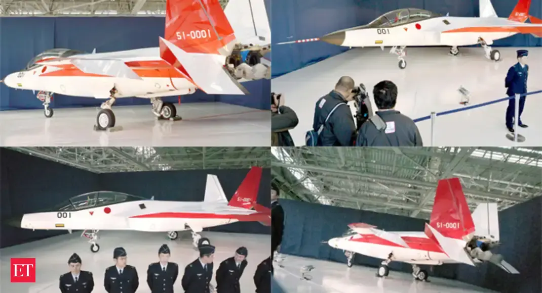 Japan unveils first stealth fighter jet 'X2' - Japan unveils 1st ...