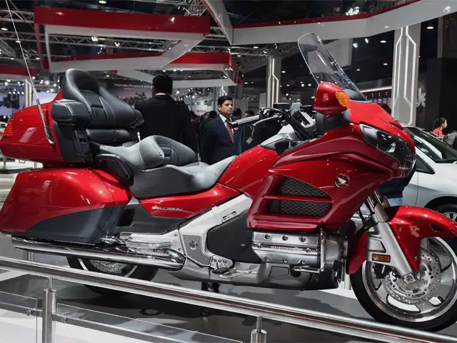 A superbike on display at the Honda gallery - February 4, 2016 | The ...