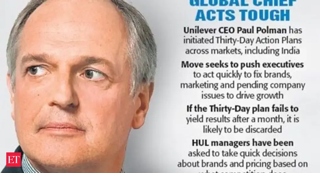Unilever CEO tells HUL to go for growth - The Economic Times
