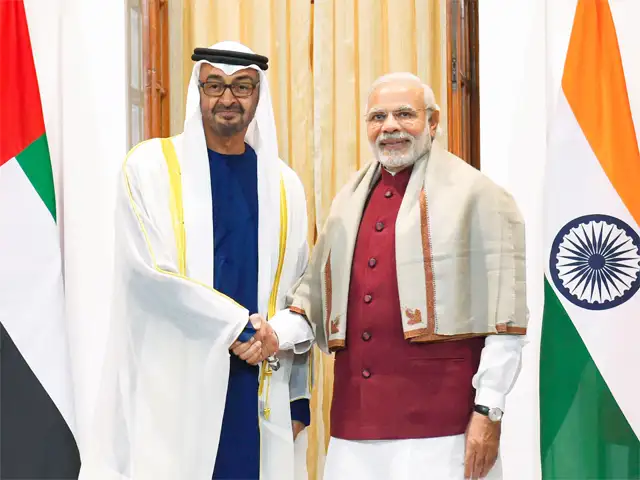 PM Modi with Crown Prince - Choicest pics: Abu Dhabi Crown Prince in ...