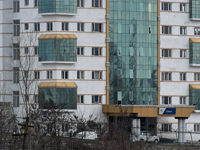 A view of the JKEDI building - Images: Militants attack CRPF convoy in ...