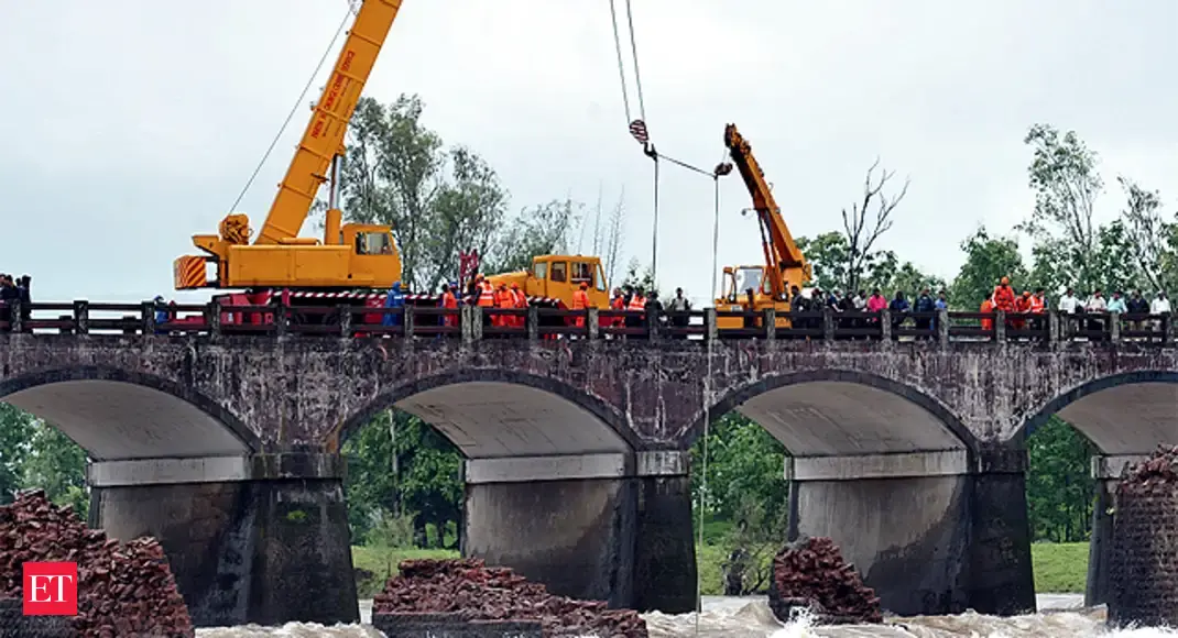 Rescue operations - Mahad bridge collapse: Search and rescue operations ...