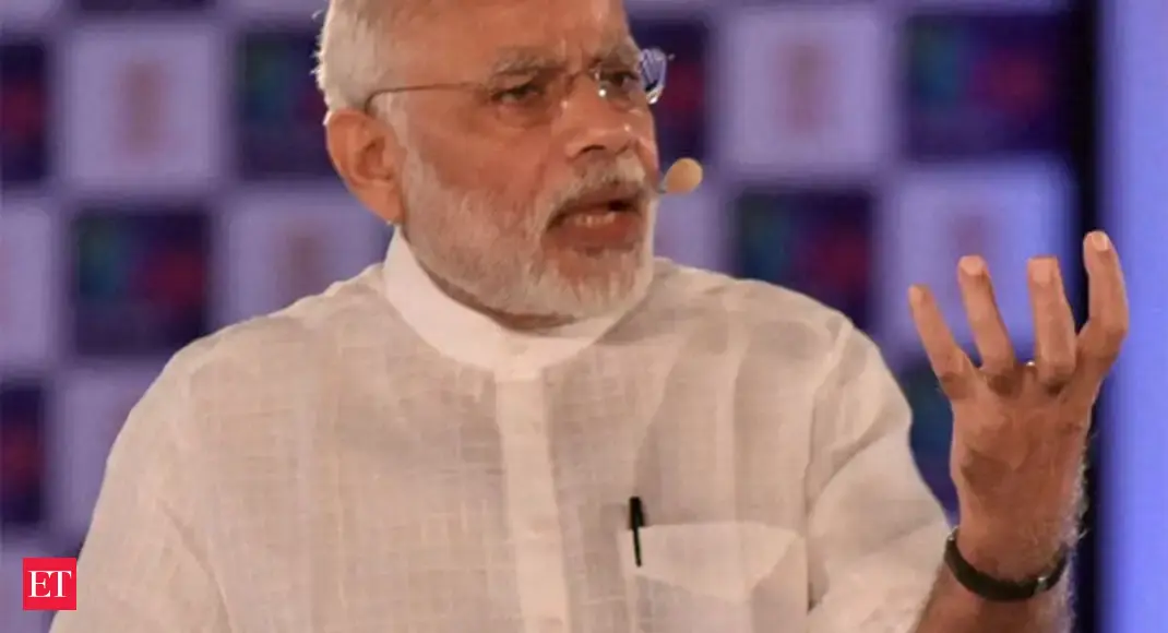 Waving at the audience - Prime Minister Narendra Modi at the 2nd Year ...