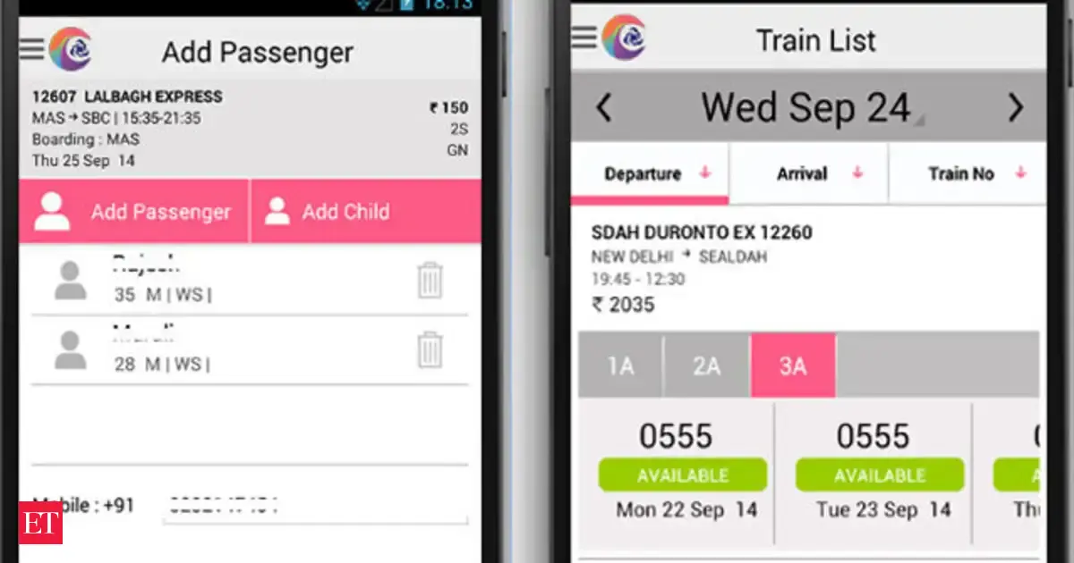 IRCTC launches brand new all in one app - The Economic Times