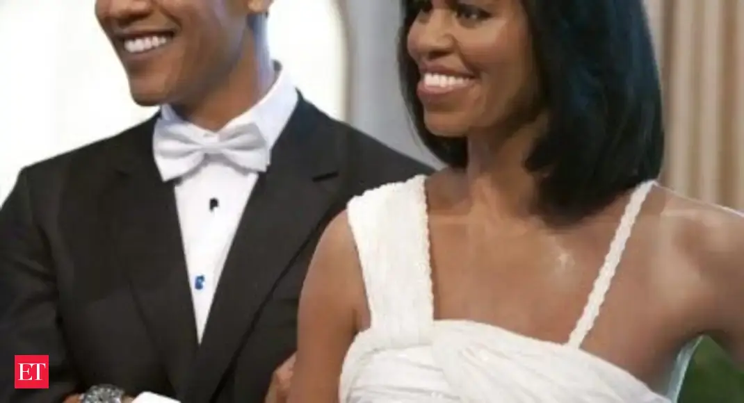 Wax statues of Barack and Michelle Obama - | The Economic Times