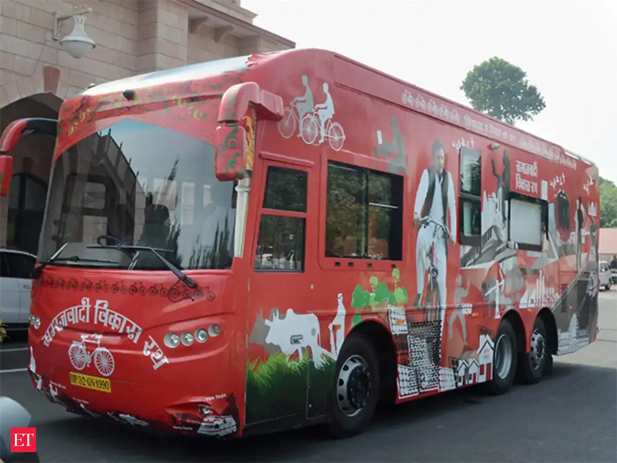 Cost of luxury - Politicians and their hi-tech buses | The Economic Times