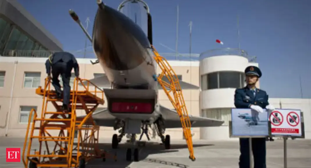 China's homemade J-10 fighter jet - | The Economic Times