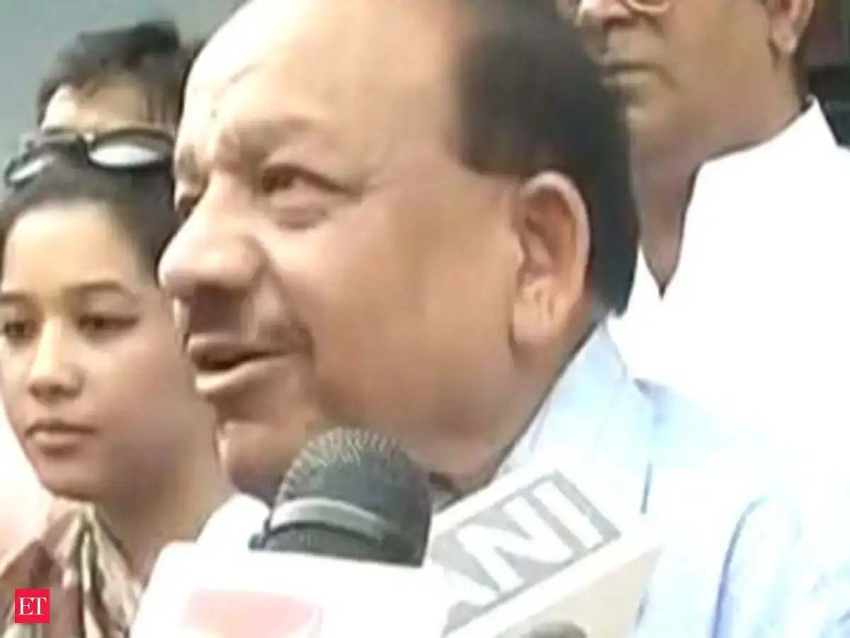 BJP believes in value-based politics: Harshvardhan - The Economic Times ...