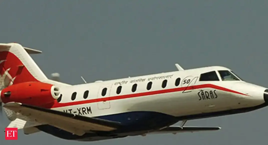 Saras, first made-in-India civilian jet gets new wings - The Economic Times