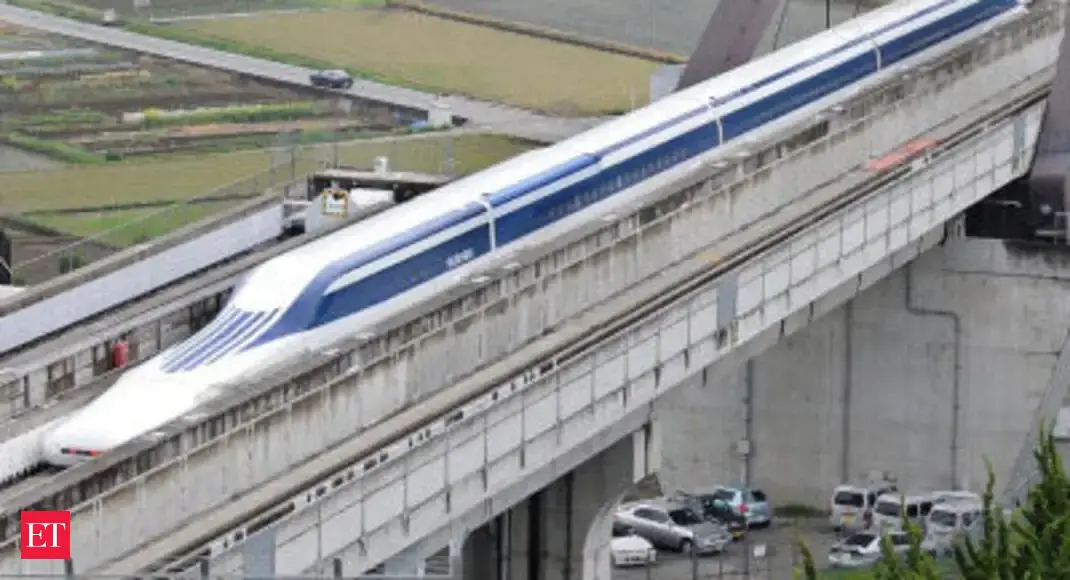 Test run of Japan's superfast magnetic train - | The Economic Times