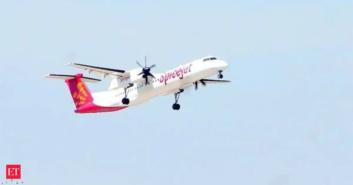 SpiceJet: SpiceJet signs letter of intent for 50 Bombardier Q400 ...