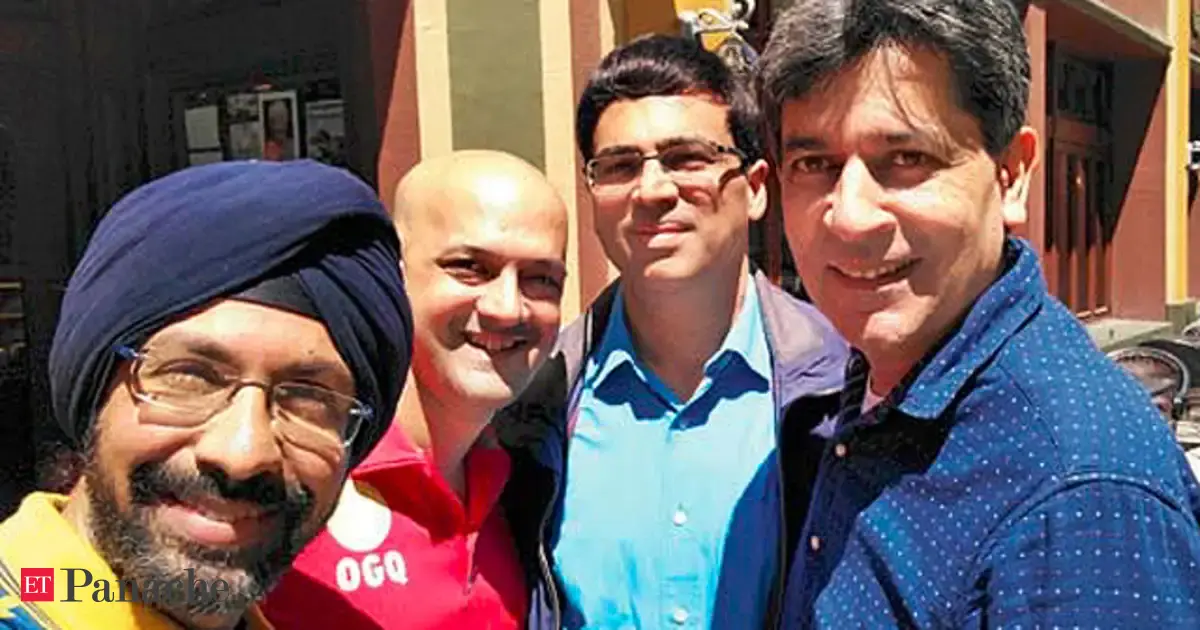 Viswanathan Anand: An Olympian meetup! When Punit Soni took a selfie ...