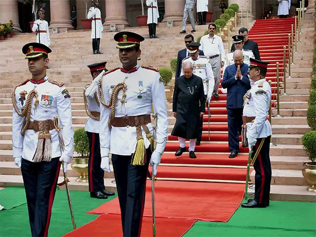 To the saluting dais - Pomp and tradition come together as new ...