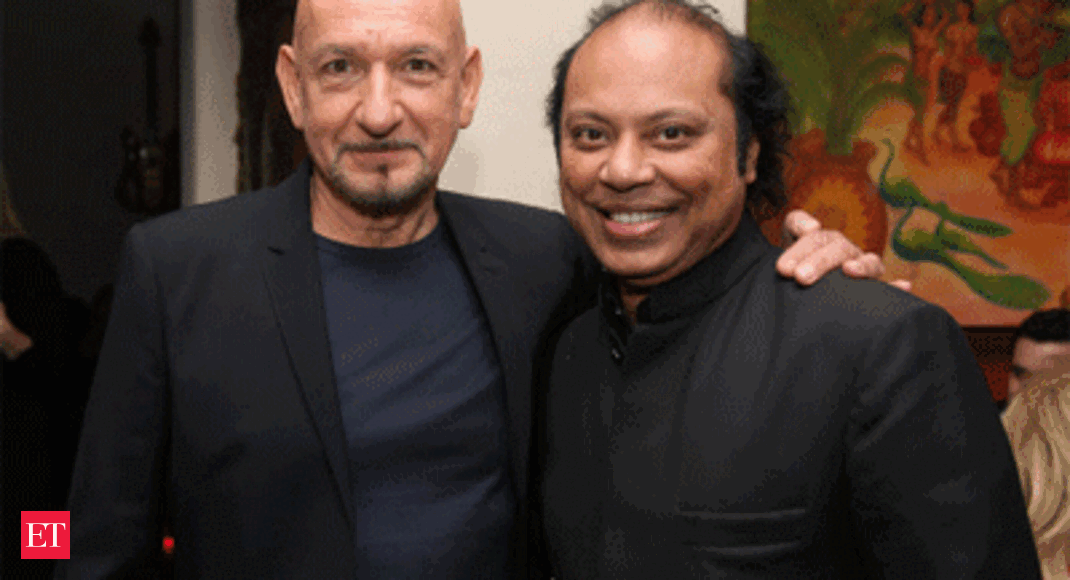 Actor Sir Ben Kingsley and his son Edmund Kingsley - | The Economic Times