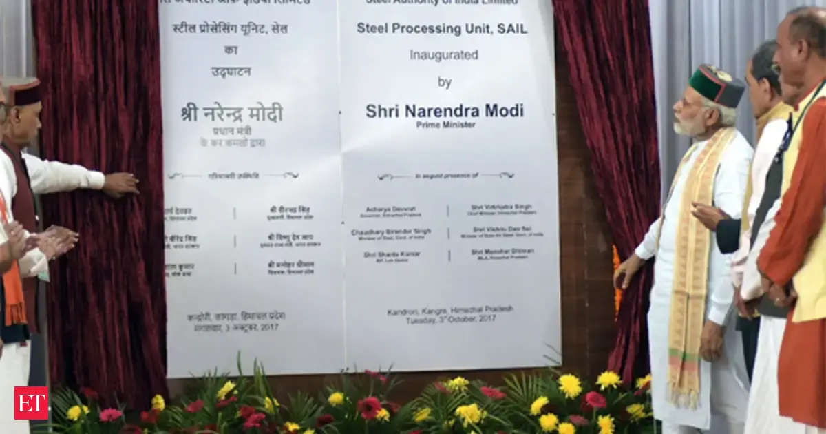 Narendra Modi: Narendra Modi launches SAIL's Steel Processing Unit ...