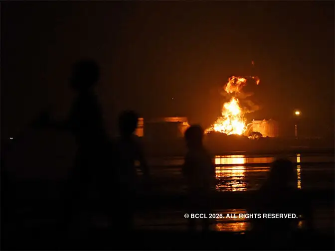 Butcher Island: Fire-fighting operation on Butcher Island over: Mumbai ...