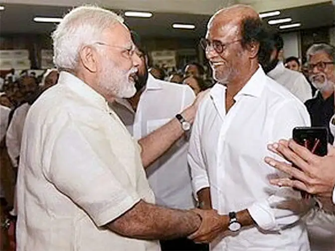 Narendra Modi: Prime Minister Narendra Modi greets Rajinikanth - The ...