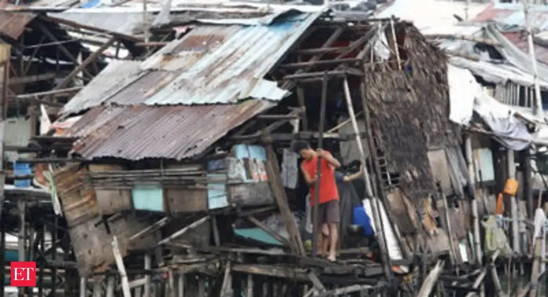 Slum homes swept away entirely - | The Economic Times