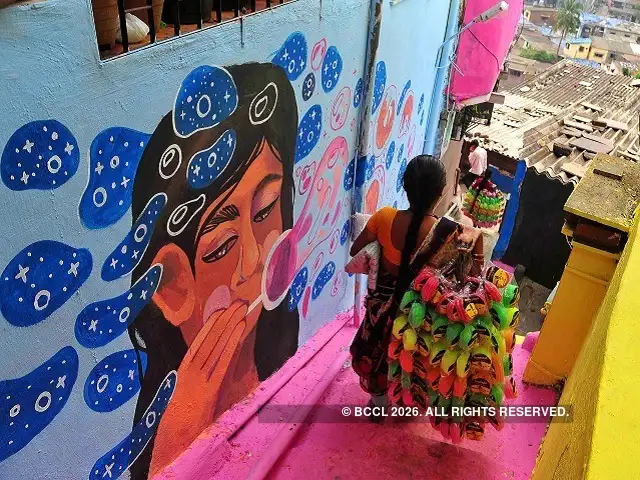 Happy homes - Mumbai's Asalpha slum gets a colourful makeover | The ...