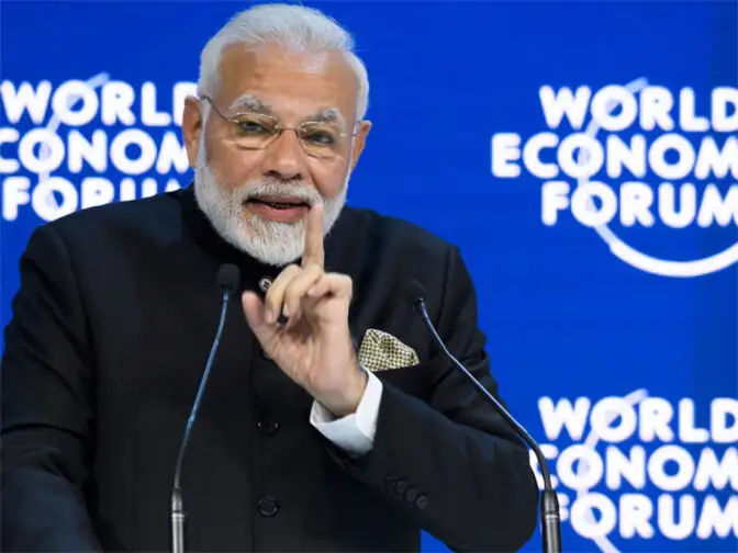 modi in davos: PM Narendra Modi’s Hindi speech gets ovation from India ...
