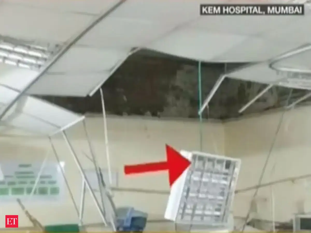 2 patients injured after KEM hospital's ceiling collapses during ...