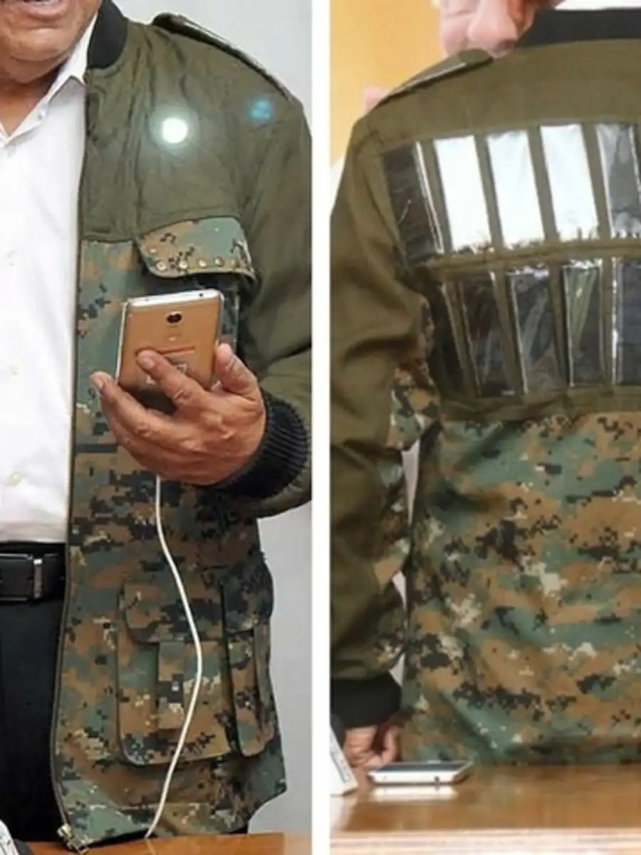 This new solar jacket is enabled with features like mobile charging ...