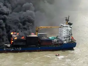 Container ship fire doused after 65 hours: Official - The Economic Times