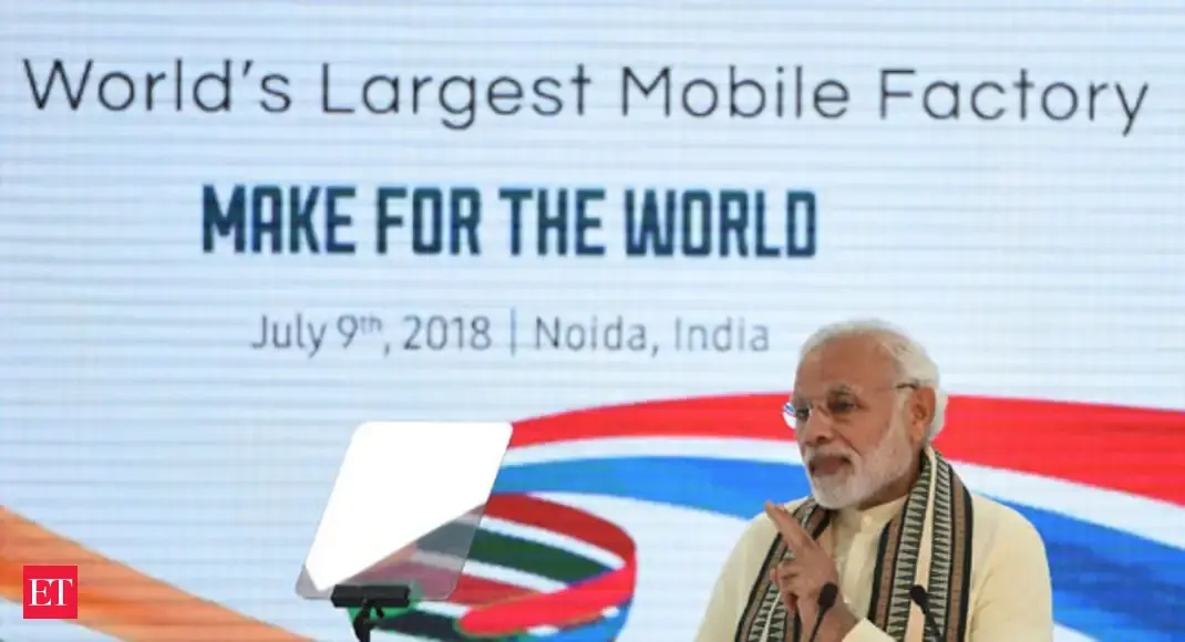 Make in India | PM Modi: Biggest mobile-phone plant masks PM Modi's ...