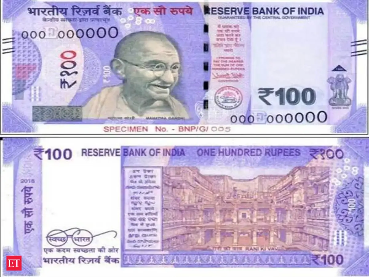 new 100 rs note: RBI to issue new 100 Rupees note with motif of 'Rani ...