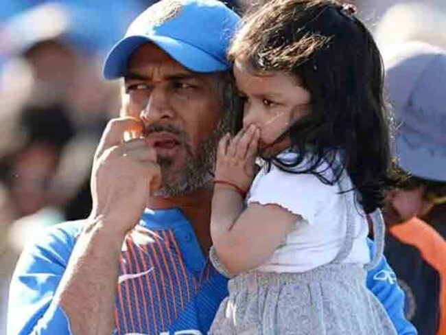 ms dhoni: Doting daddy: MS Dhoni proud of daughter Ziva's ‘unique ...