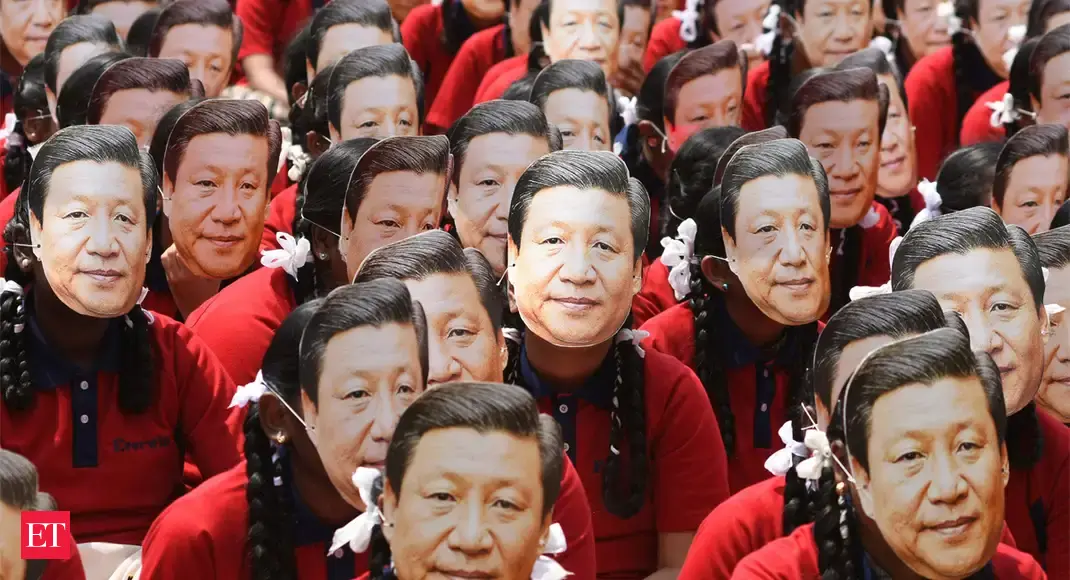 Students welcome Chinese President in unique way - The Economic Times