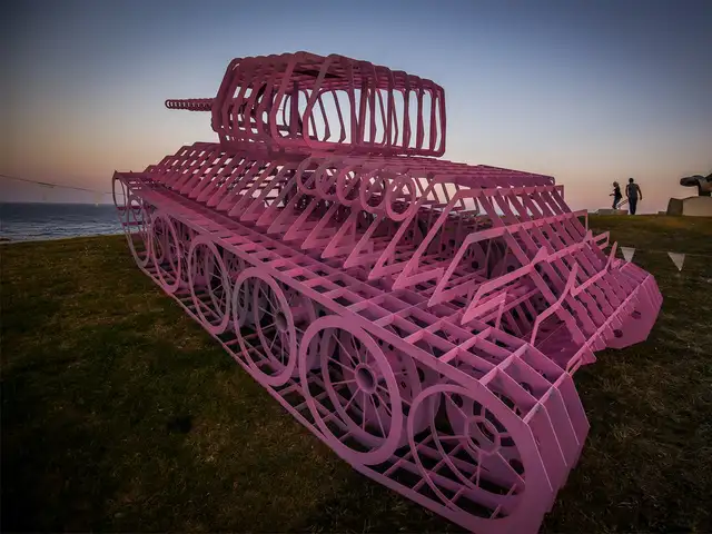 Pink Tank - Sydney's Sculpture by the Sea 2019 | The Economic Times